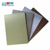 China Alumetal Brushed Building Materials Interior ACP Wall Decorative Paneling Matte Color for sale