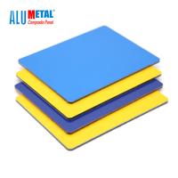 China 0.5mm Exterior Acp Aluminium Sheet Wall Cladding Fireproof Core 1220 X 2440 Mm for sale