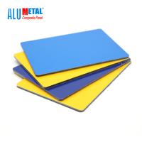 China 0.5mm Exterior Acp Aluminium Sheet Wall Cladding Fireproof Core 1220 X 2440 Mm for sale