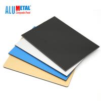 China 4mm LDPE Core PE Aluminum Composite Panel ACP Sheet Fireproof Door Decoration 1500mm for sale
