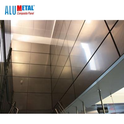 China 1000MM PE Decorative Aluminium Composite Cladding Panels Sheet Stainless Steel 6mm FEVE for sale