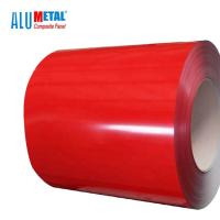 China 3 Layers Painted Aluminum Coil Coating Aluminum 1500mm Heat Resistant H22 Stucco Embossed SGS for sale