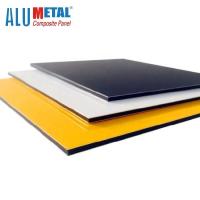 China 0.4MM 1250mm Fire Rated Aluminium Composite Panel PE Painted Black Acp Sheet AA3003 for sale