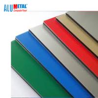 China 1220x2440mm Brushed PVDF Aluminum Composite Panel Sheet 5mm AA1100 for sale