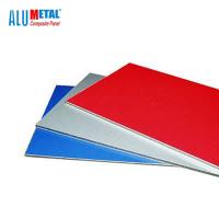 China 4mm PVDF Coated 3003 Alloy Aluminium Sheet Wall Cladding Composite Board Antibacterial ISO9001 for sale