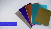 China 1570mm 3mm Aluminium Composite Panel Ceiling Golden Acp Sheet For Interior 5800mm for sale
