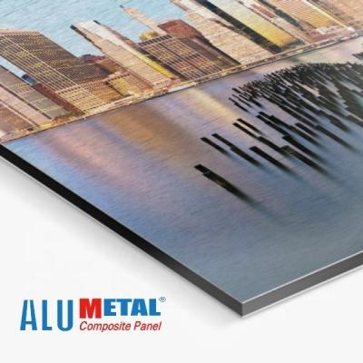 China 0.3mm Nano Aluminium Plastic Composite Panel Cladding 1220x2440 Mm Outdoor for sale