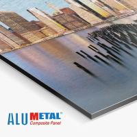 China 0.3mm Nano Aluminium Plastic Composite Panel Cladding 1220x2440 Mm Outdoor for sale