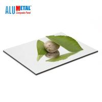 China Silver A2 FR Mirror Aluminum Composite Panel 1220mm Wall Cladding ACP 0.5MM for sale