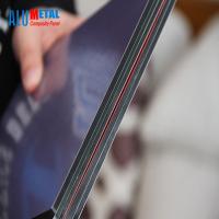 China 2440mm 3mm Fire Rated Aluminium Composite Panel Sheet For Partition Anodized Surface for sale