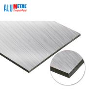 China Aluminum Mirror Acp Sheet Cladding 0.5mm Silver 2440mm Gloss for sale