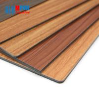 China 3mm Wooden Aluminum Composite Panel  PE 0.3mm ACP Sheet Fireproof 3D Gloss for sale