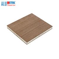China Alumetal lower price wooden  aluminum honeycomb sandwich panel honeycomb metal sheet for sale
