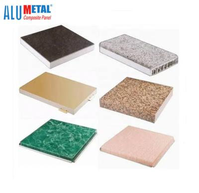 China 5800mm Embossed 0.02mm Aluminum Honeycomb Panel Composite Material Panels A2 Fireproof for sale