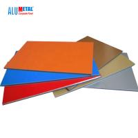 China 6mm PVDF 2000mm Aluminium Composite Panel Partition Rainscreen Cladding Brushed Surface for sale