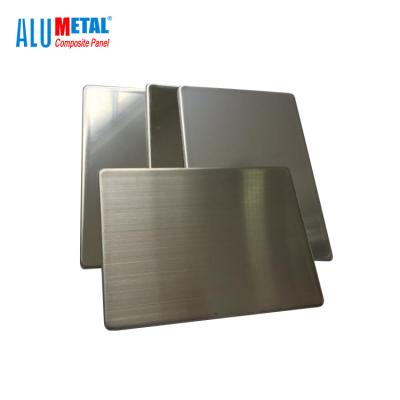 China Mold Proof 5000mm Stainless Steel Aluminium Plastic Composite Panel FEVE 1220mm AA1100 for sale
