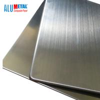 China 1000MM PE Decorative Aluminium Composite Cladding Panels Sheet Stainless Steel 6mm FEVE for sale