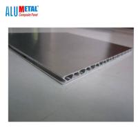 China 1500MM FEVE Aluminum Corrugated Panel Interior ACP Sheet Gloss 5800mm for sale