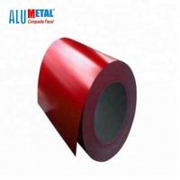 China Colored  8011 2500MM Coated Aluminum Coil PVC Coated Aluminum Trim Coil 0.06MM for sale