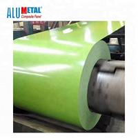 China Colored  8011 2500MM Coated Aluminum Coil PVC Coated Aluminum Trim Coil 0.06MM for sale