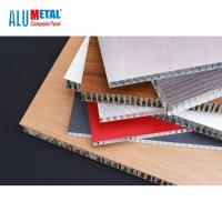 China PVDF Coating Plastic Honeycomb Stone Cladding Board 200mm 1300mm for sale