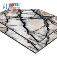 China 1500MM 3mm Marble Aluminum Composite Panel Interior Honeycomb Core Sandwich Panels AA1100 for sale