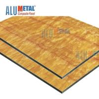 China 0.08mm 6mm Wood Plastic Marble Aluminum Composite Panel Exterior Wall Cladding Odm for sale