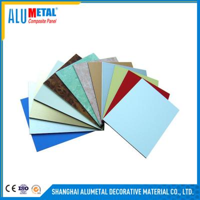 China Outdoor 4mm PVDF Aluminum Composite Panel For Wall Cladding for sale
