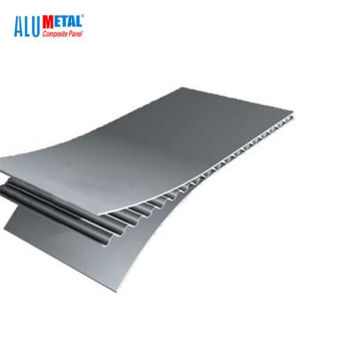 China A2 FR Grade Aluminum Corrugated Panel 1500mm Aluminium Sandwich Board for sale