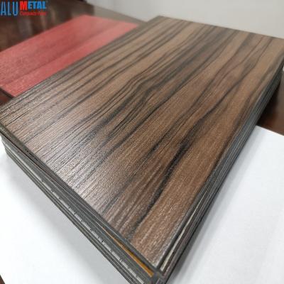 China 3mm Wooden Aluminum Composite Panel 3D Wooden Grain for sale