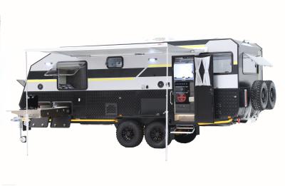 China Hard Top Campsite Caravan Ride Dirt Camper Van Dirt Caravan Adventure Travel Large Caravan Ride for sale
