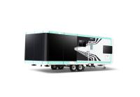 China On Highway Wall Mounted RVs Hotel RVs Luxury Travel Trailers Durable for sale