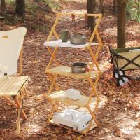 China Outdoor Folding Shelves Storage Wooden Solutions Practical for sale