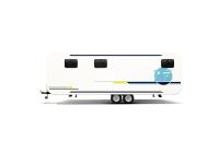 China Hard Top Camping Caravan Hotel Caravan  Luxury Trailer RV High End Camping Trailer Portable Living Space RV for sale