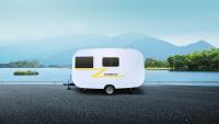 China Retro Style Beautiful Fully Equipped Luxury Caravan Luxury Glamping Trailer Light Small Caravan Bbq for sale