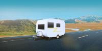 China Retro Style Beautiful Fully Equipped Luxury Caravan Luxury Glamping Trailer Light Small Caravan Bbq for sale