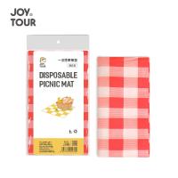 China Outdoor Disposable Yellow Red Checkered Picnic Mat Outdoor Barbecue Picnic Camper Placemat for sale