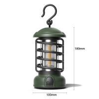 China New Horse Lantern LED Camping Light Emergency Portable Outdoor Tent Light Hook Hand Light for sale