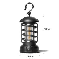 China New Horse Lantern LED Camping Light Emergency Portable Outdoor Tent Light Hook Hand Light for sale