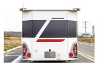 China Hard Top Campsite Trailer RV Road Trailer Simple Decoration Style Rich Configuration for sale