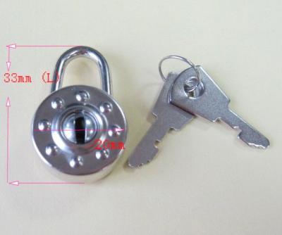 China Round shape lock for handbag/ high quality padlock for sale