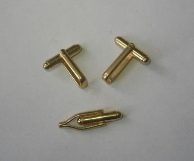 China Brass Cufflink Backs,Men's Decorative Cufflink Legs,Garment Decorative Cufflink Findings for sale