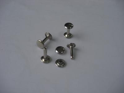 China 3 * 3mm flat cap brass material single head rivet for handbag accessories for sale