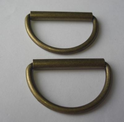 China Antique Brass Plating D Ring Zinc Alloy Roller Buckle for sale
