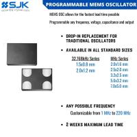 China 8009 Series 7x5mm 4-pin MEMS Oscillator SMD HCMOS 1-200MHz 20PF 20ppm 1.8-3.3V -SJK- for sale