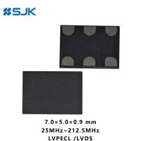 China SMD 7050 Programmable MEMS LVPECL Oscillator With 6Pads Support 1-220MHz 2.25-3.63V for sale