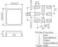China SMD QCC8D SAW Filter 3 X 3 For Various Frequency Ranges for sale