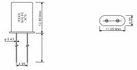 China Series 6A HC-49U Crystal Unit With 4.000MHz 30pF Plusmn 30ppm -40- 85C Plusmn 30ppm for sale