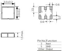 China Miniature SMD DCC6C SAW Filter 3X3 With Low Insertion Loss And Wide Frequency Range for sale