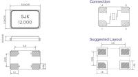 China SJK-7I 10MHz SMD5032 Crystal Resonator Load Capacitance 18pF High Stability Of 30ppm Application For IoT And Industrial for sale